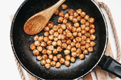 Cinnamon Honey Double Baked Chickpeas – Nutrition with Wendi
